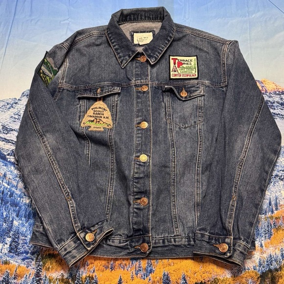 Forever 21 | Jackets & Coats | Denim Patch Jacket | Poshmark